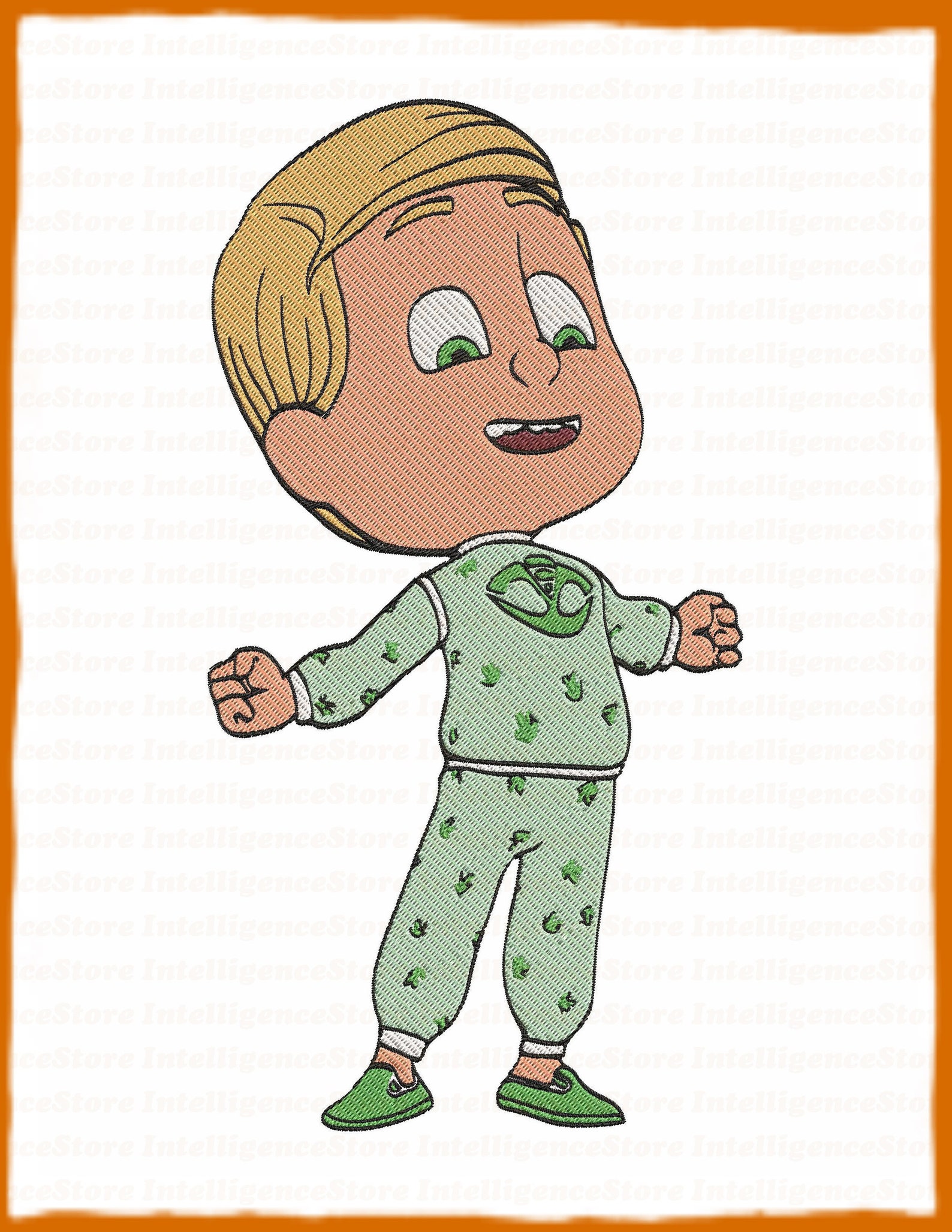 Greg PJ Masks Fill Embroidery Design - Instant Download - Etsy