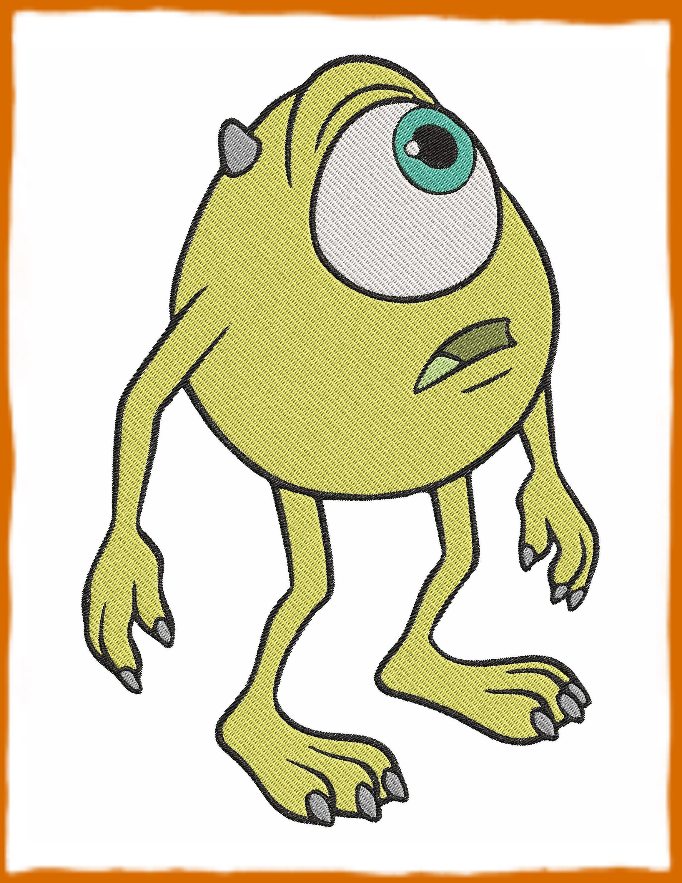 Embroidery Design Mike Wazowski