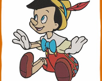 Pinocchio Filled Embroidery Design 15 Instant Download - Etsy