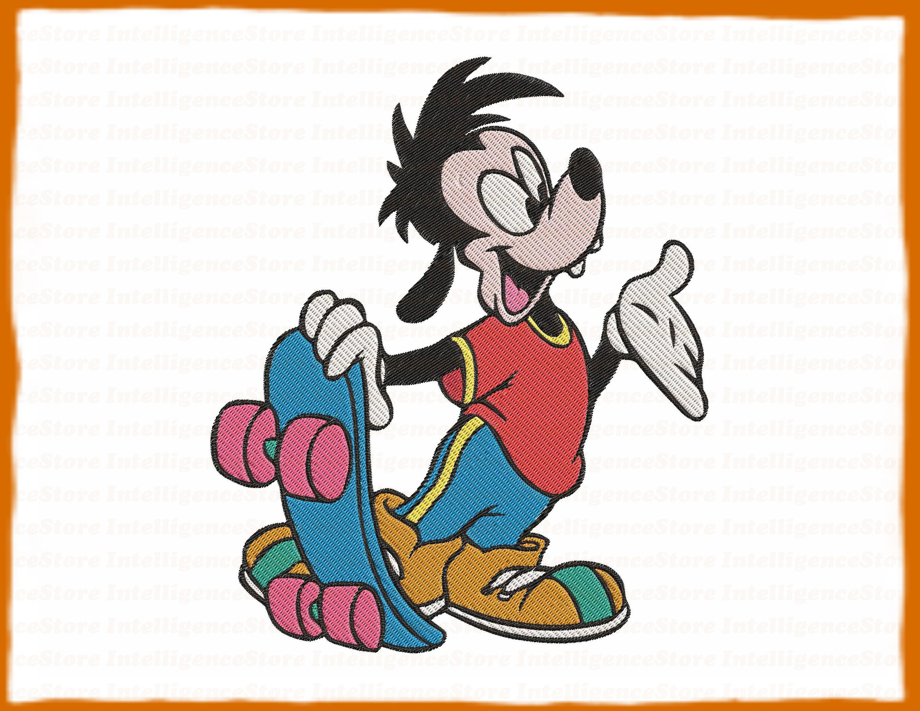 Max Goof Goof Troop Fill Embroidery Design 2 Instant - Etsy