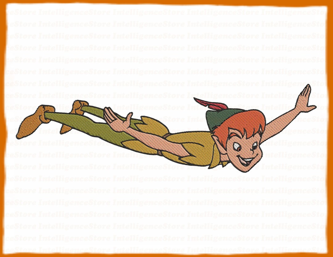 Peter Pan Filled Embroidery Design 12 - Instant Download - Etsy