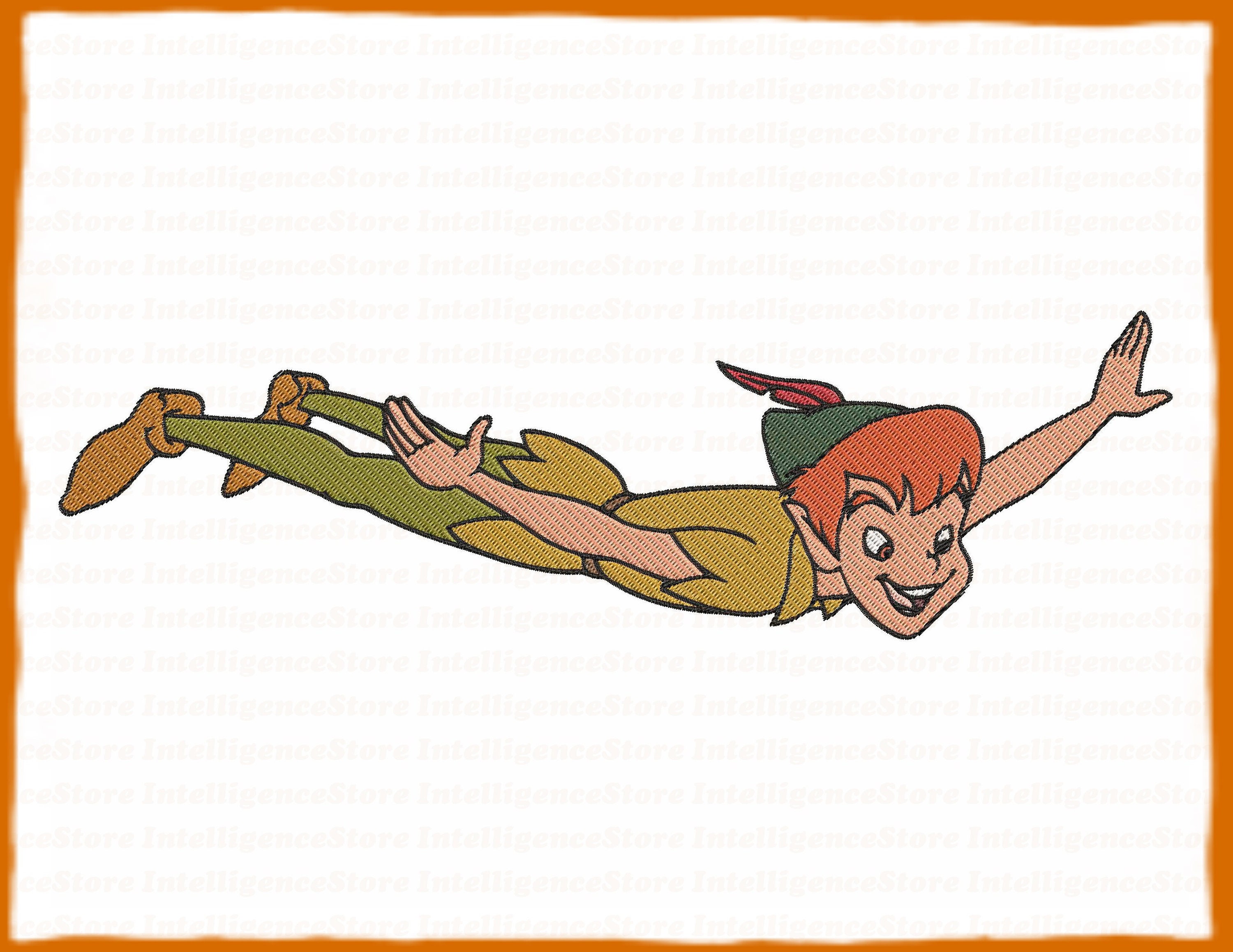 Peter Pan Filled Embroidery Design 12 Instant Download - Etsy