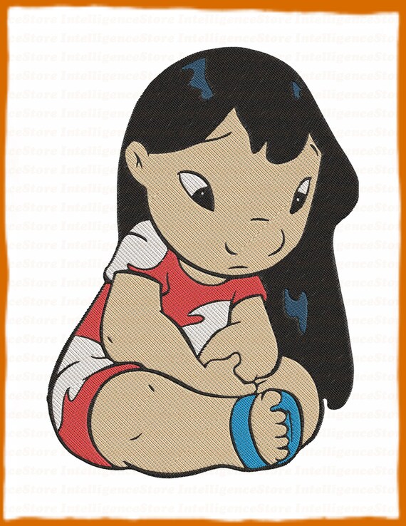 Lilo Pelekai Lilo And Stitch Filled Embroidery Design 11 | Etsy
