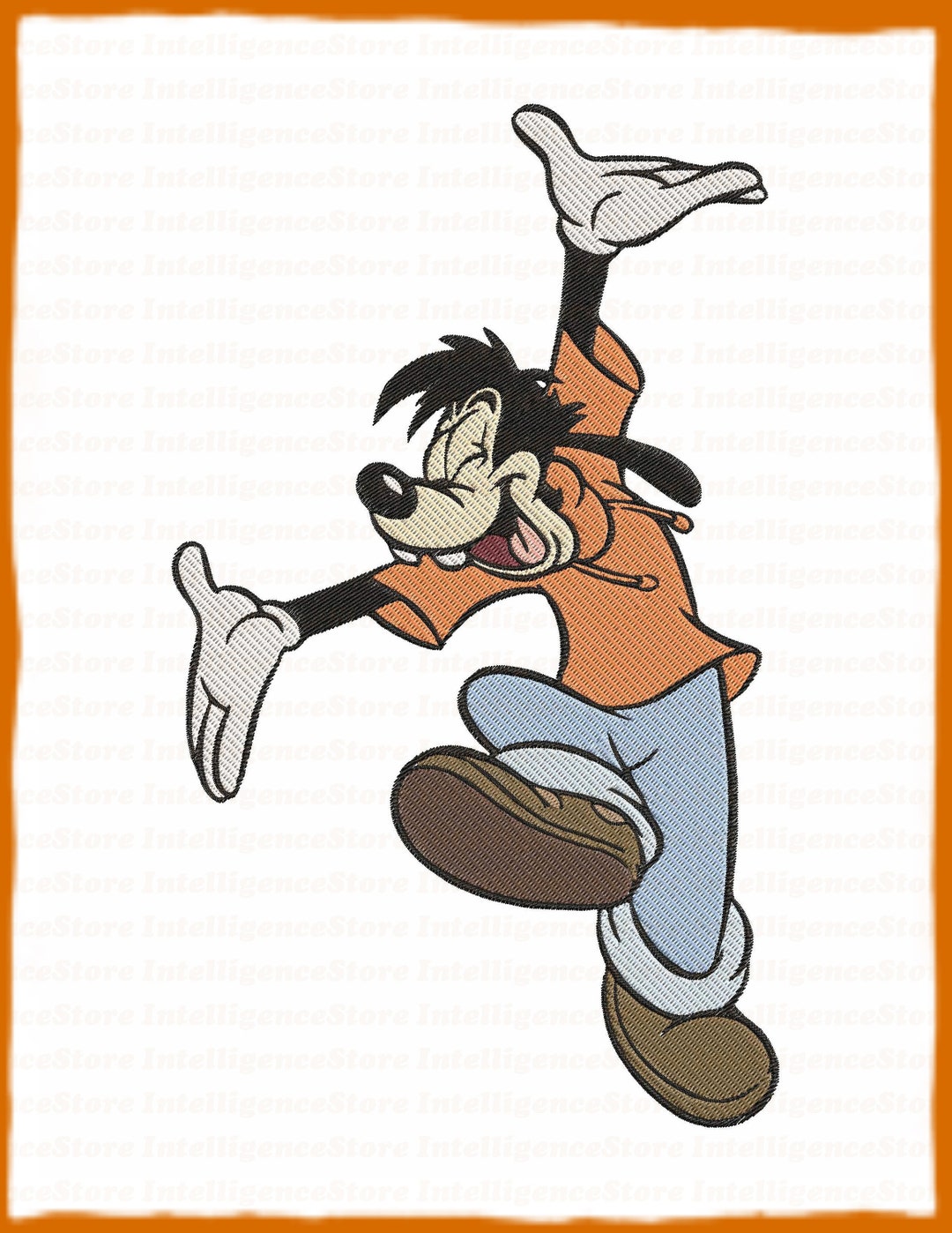 Max Goof Goof Troop Fill Embroidery Design 9 - Instant Download - Etsy