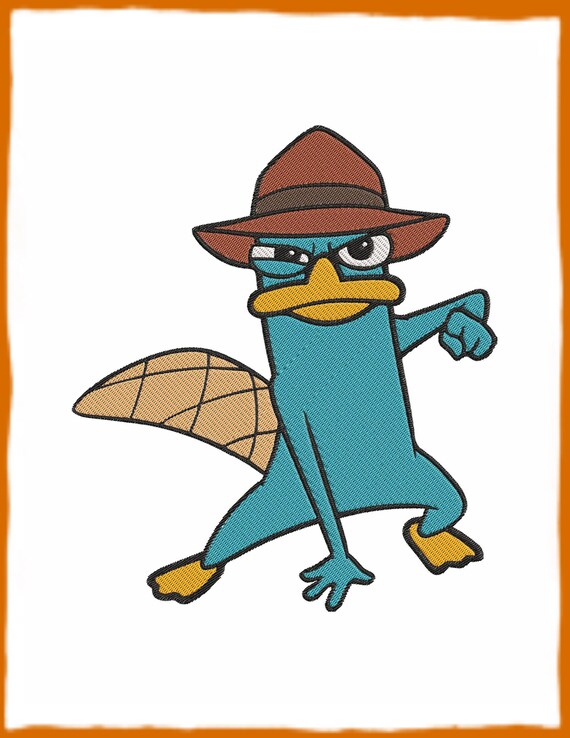Perry the Platypus Phineas and Ferb Fill Embroidery Design 10 | Etsy