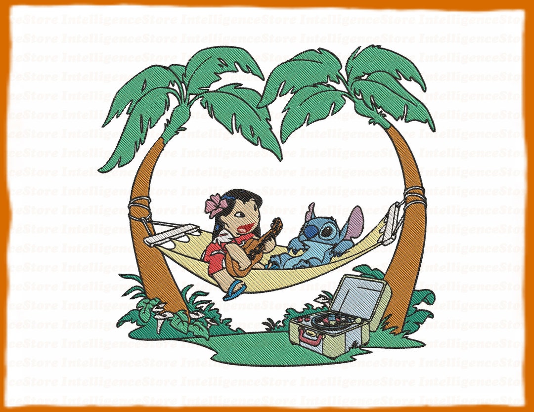 Lilo and Stitch Filled Embroidery Design 22 - Instant Download - Etsy