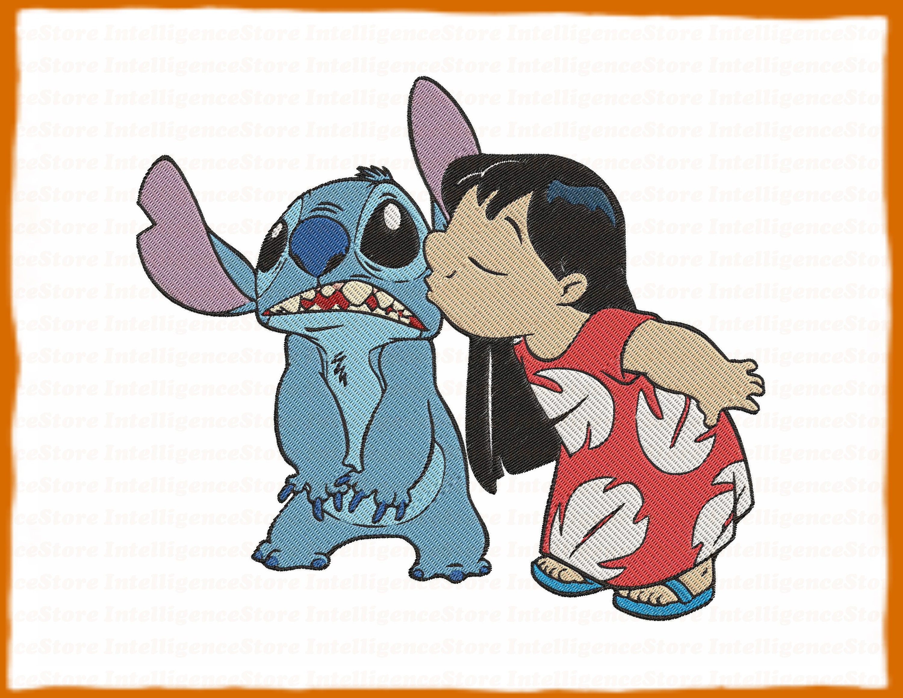 Lilo and Stitch Filled Embroidery Design 38 Instant Download - Etsy