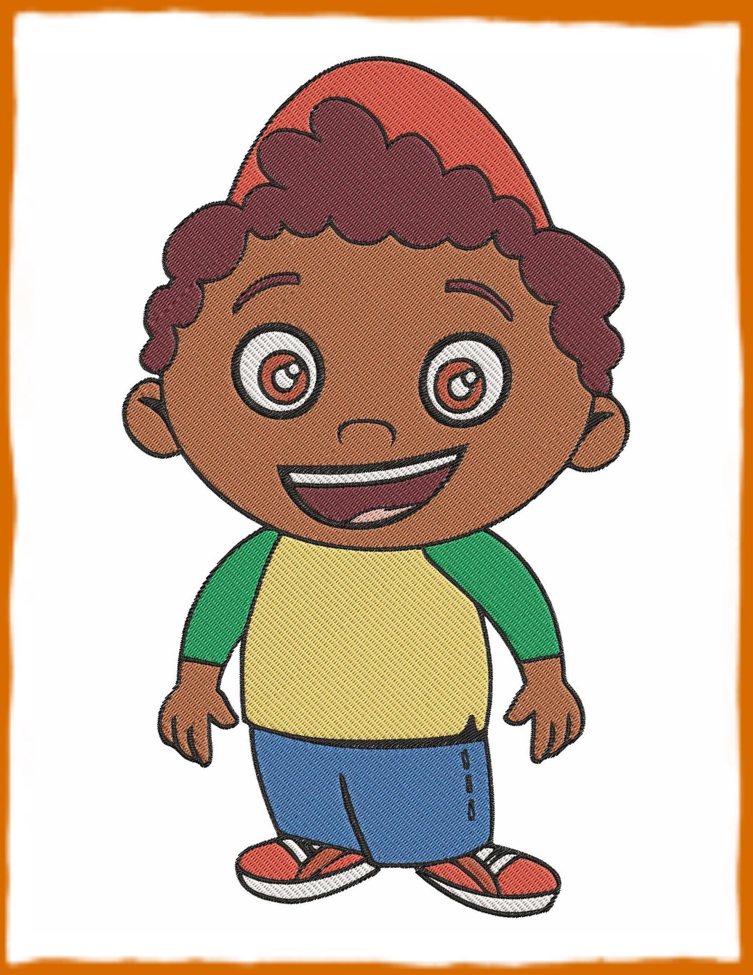 Quincy Little Einsteins Fill Embroidery Design 1 - Instant Download - Etsy