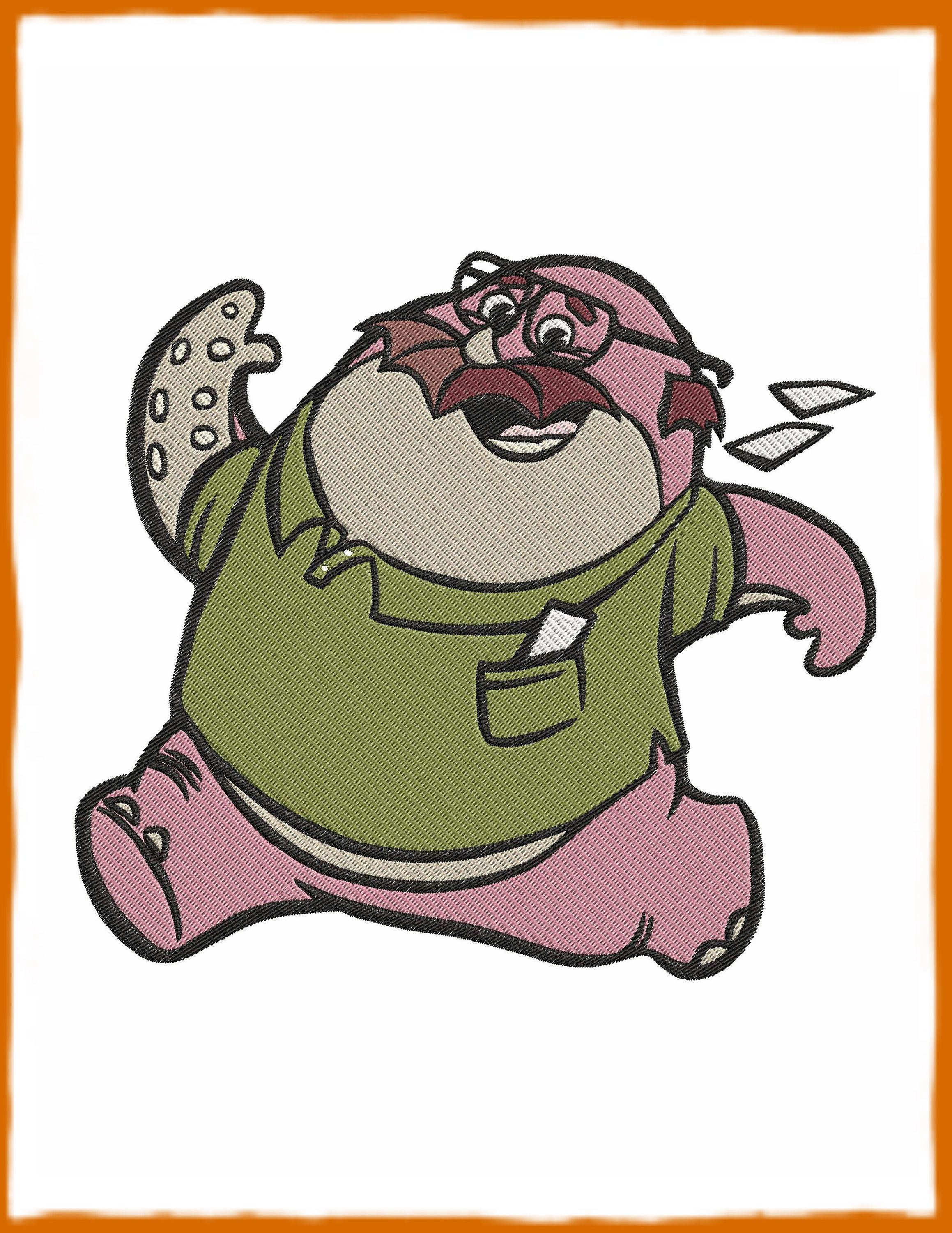Don Carlton Monsters Inc Filled Embroidery Design 2 Instant Download - Etsy