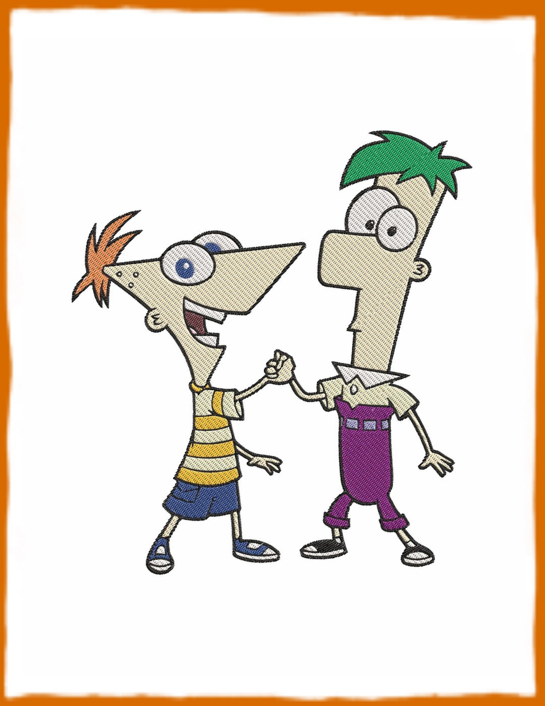 Phineas Flynn and Ferb Fletcher Phineas and Ferb Fill Embroidery Design ...