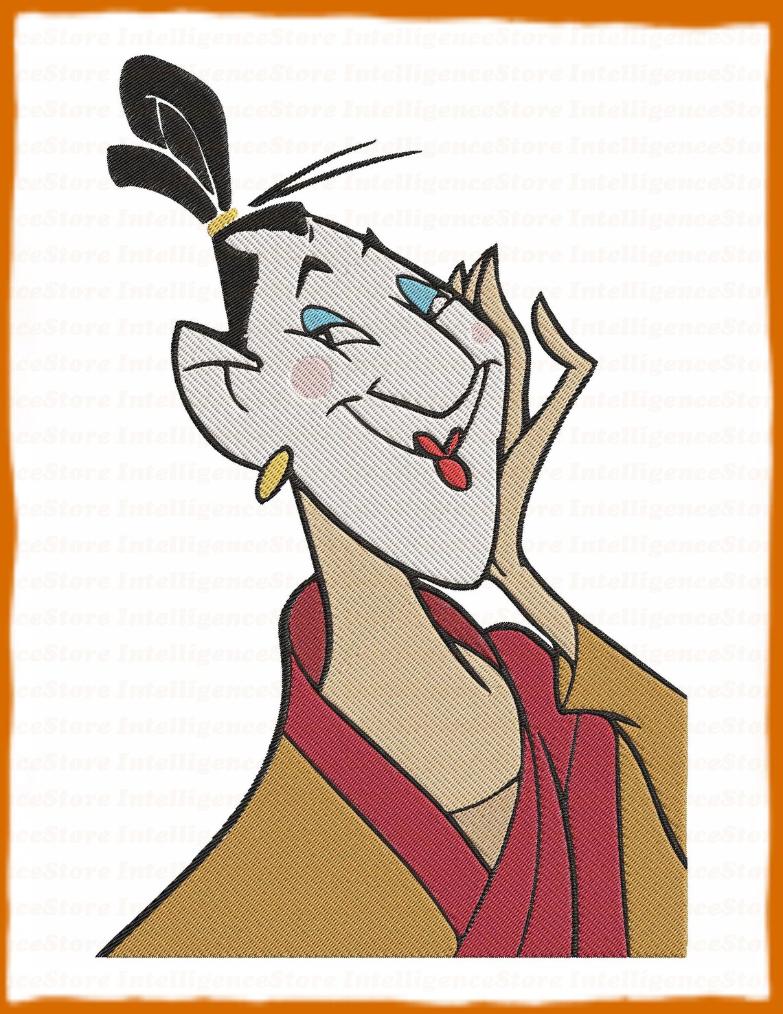 Yao and Ling and Chien Po Mulan Filled Embroidery Design 9 - Etsy