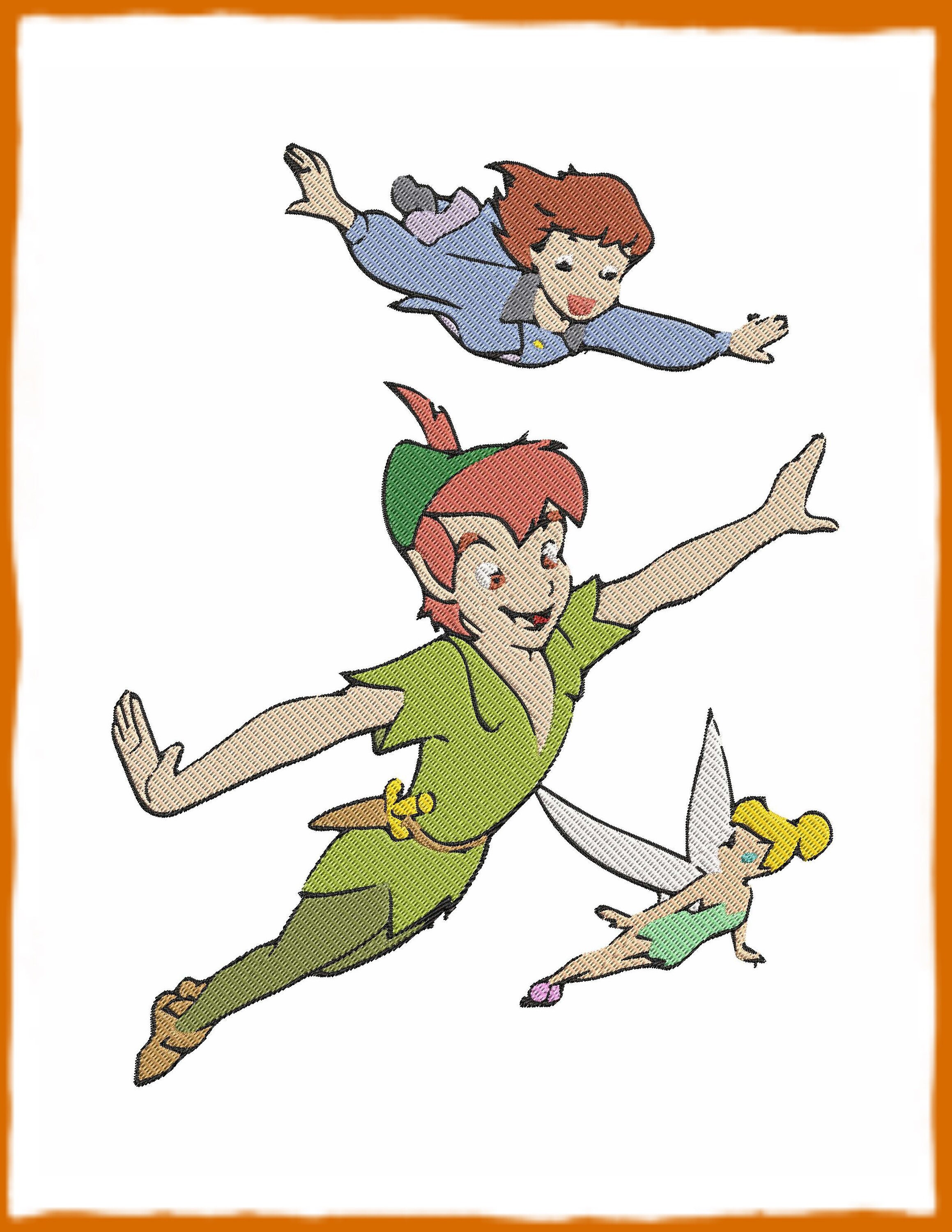 Peter Pan And Jane Flying
