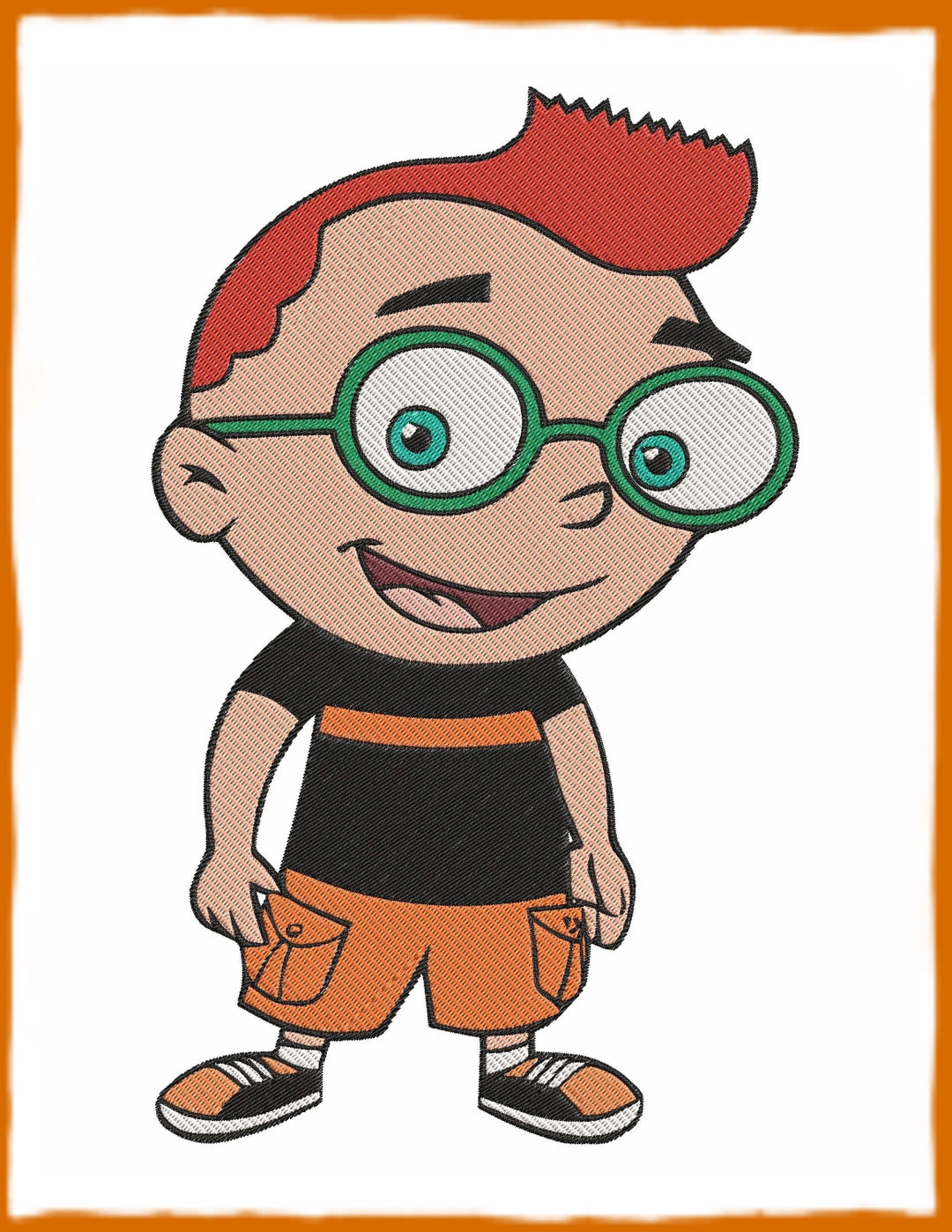 Leo Little Einsteins Fill Embroidery Design 5 - Instant Download - Etsy