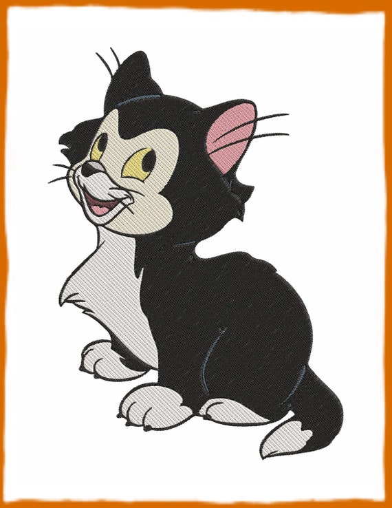 Figaro Pinocchio Filled Embroidery Design 3 Instant Download - Etsy