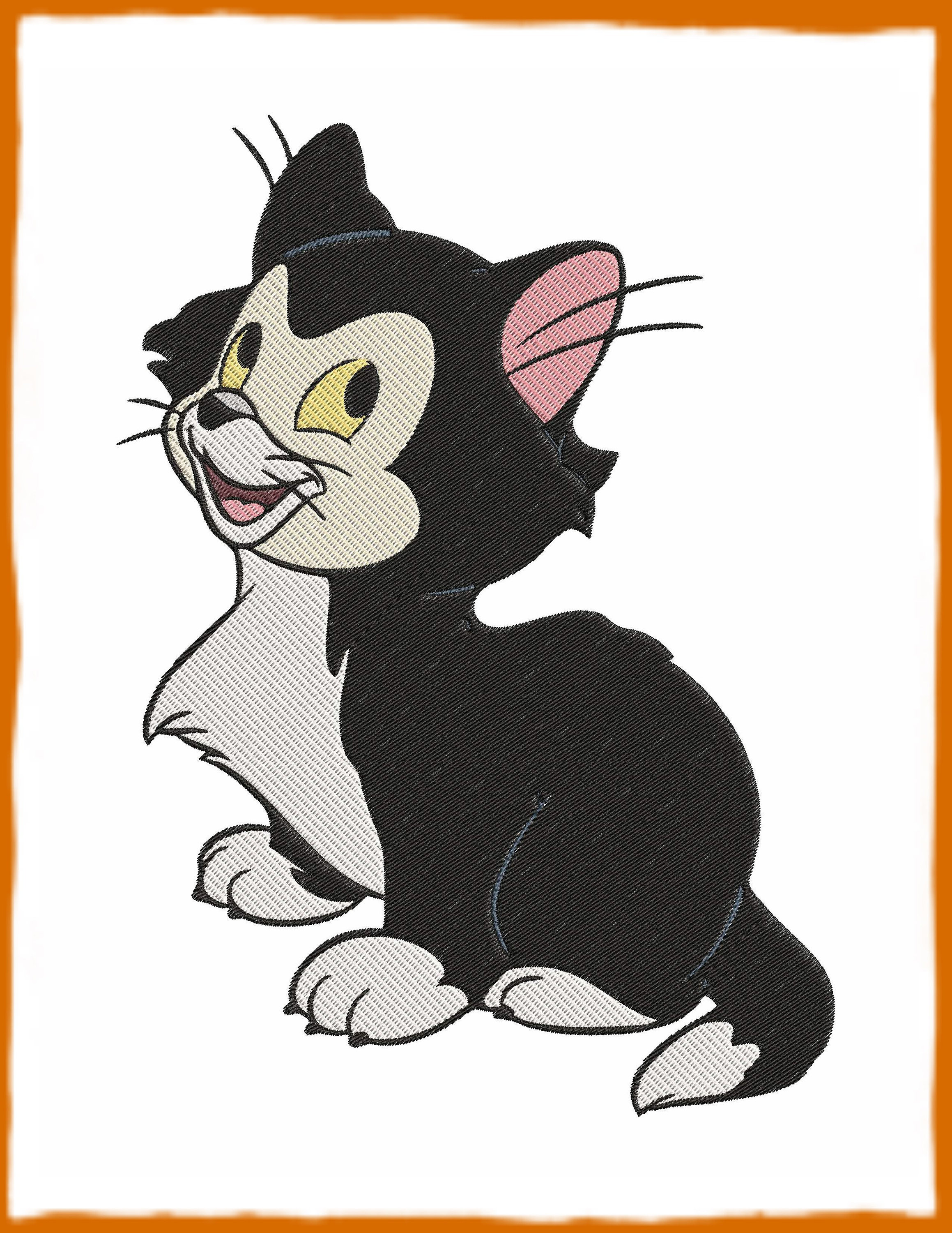 Figaro Pinocchio Filled Embroidery Design 3 Instant Download - Etsy