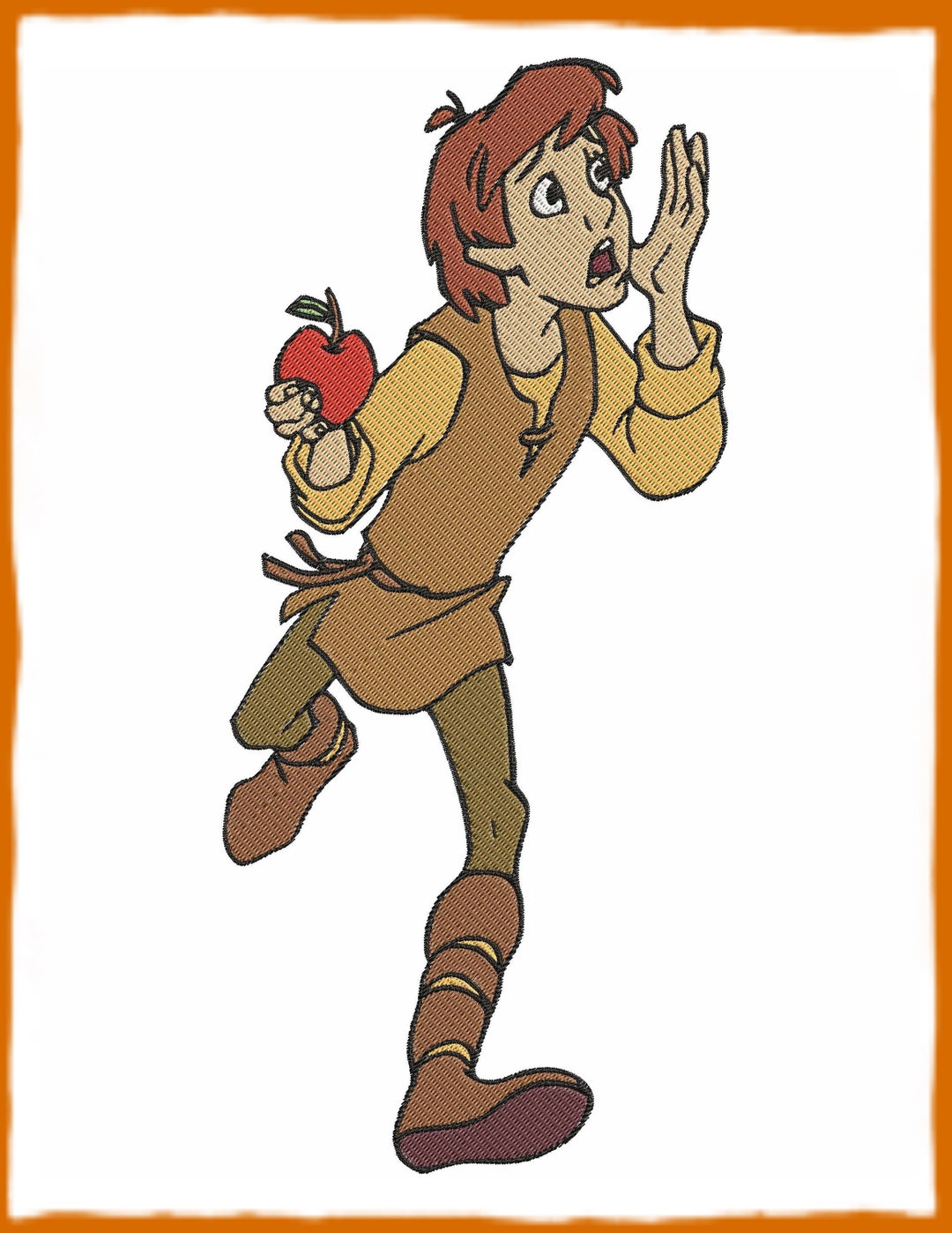 Taran the Black Cauldron Filled Embroidery Design 1 - Instant Download ...