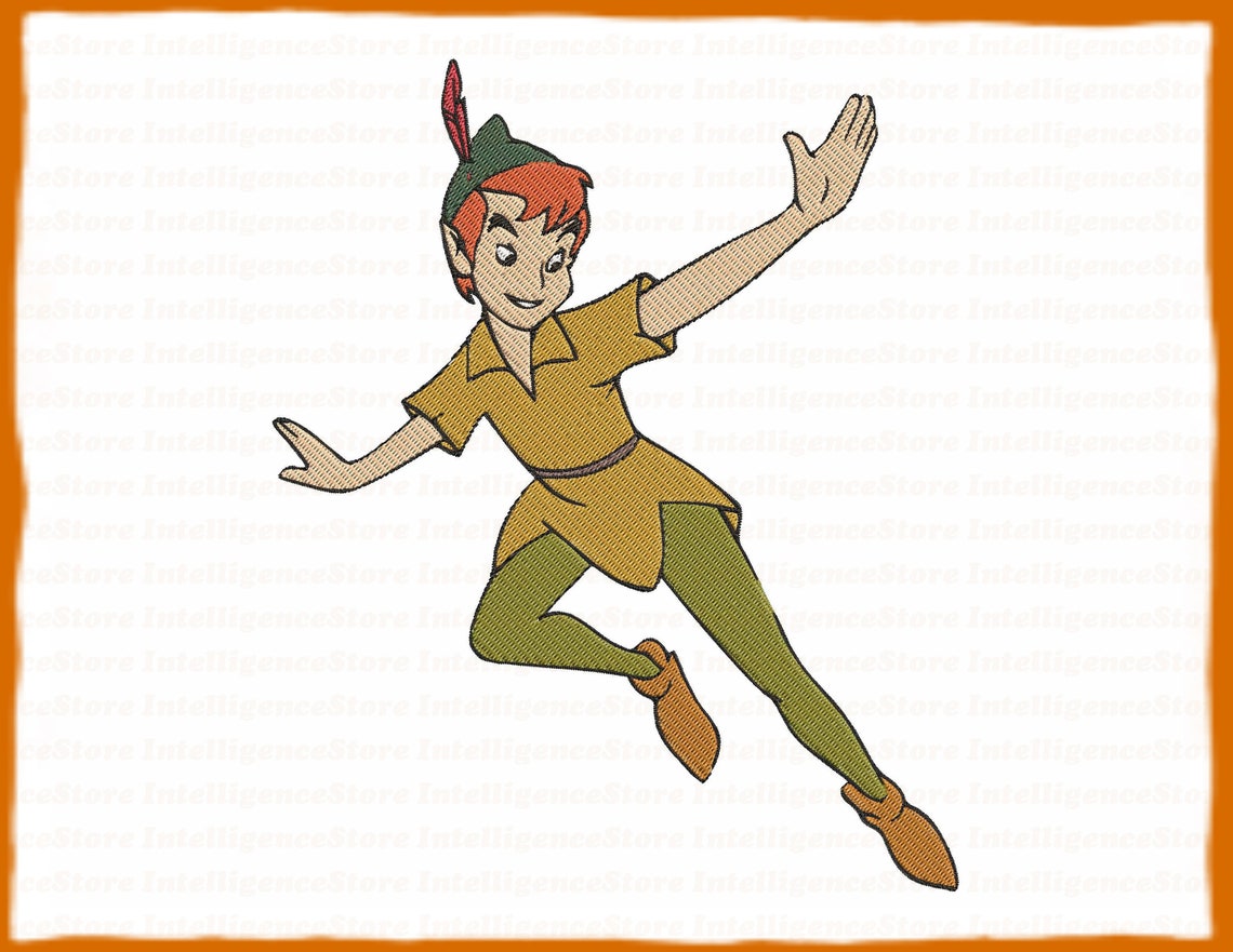 Peter Pan Filled Embroidery Design 11 Instant Download - Etsy
