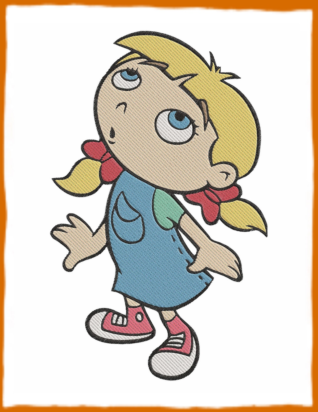 Annie Little Einsteins Fill Embroidery Design 7 - Instant Download - Etsy