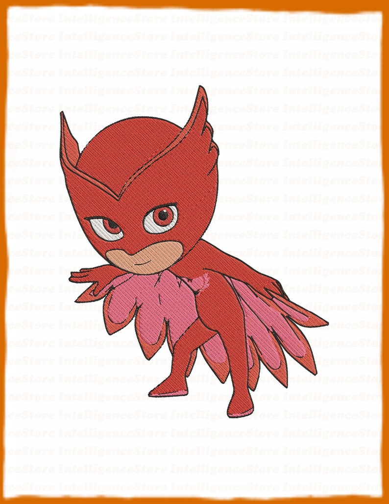 Owlette PJ Masks Fill Embroidery Design 1 Instant Download - Etsy Australia
