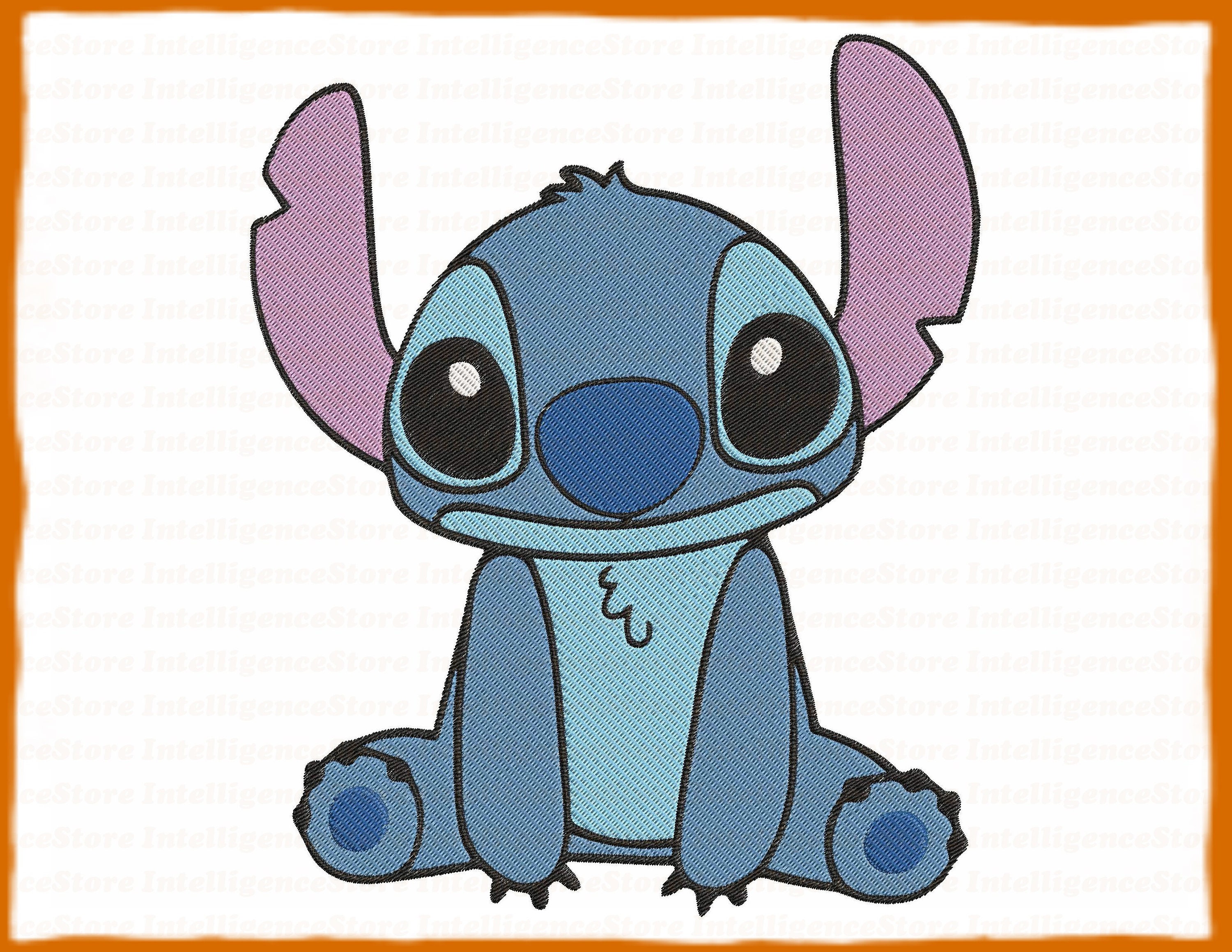 Cute Lilo and Stitch Filled Embroidery Design 2 - Instant Download - Etsy
