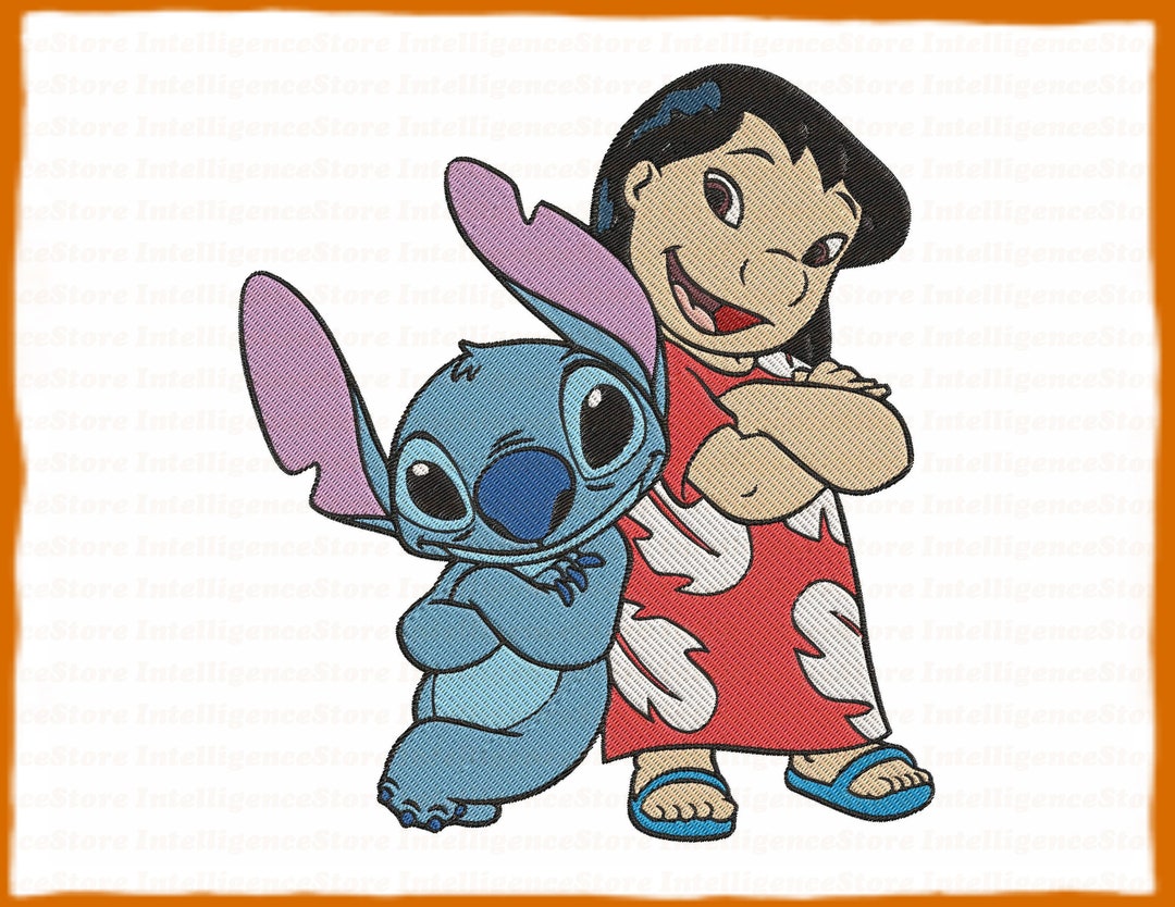 Lilo and Stitch Filled Embroidery Design 40 - Instant Download - Etsy