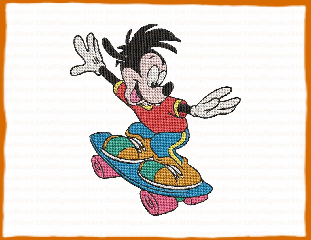 Max Goof Goof Troop Fill Embroidery Design 3 - Instant Download - Etsy