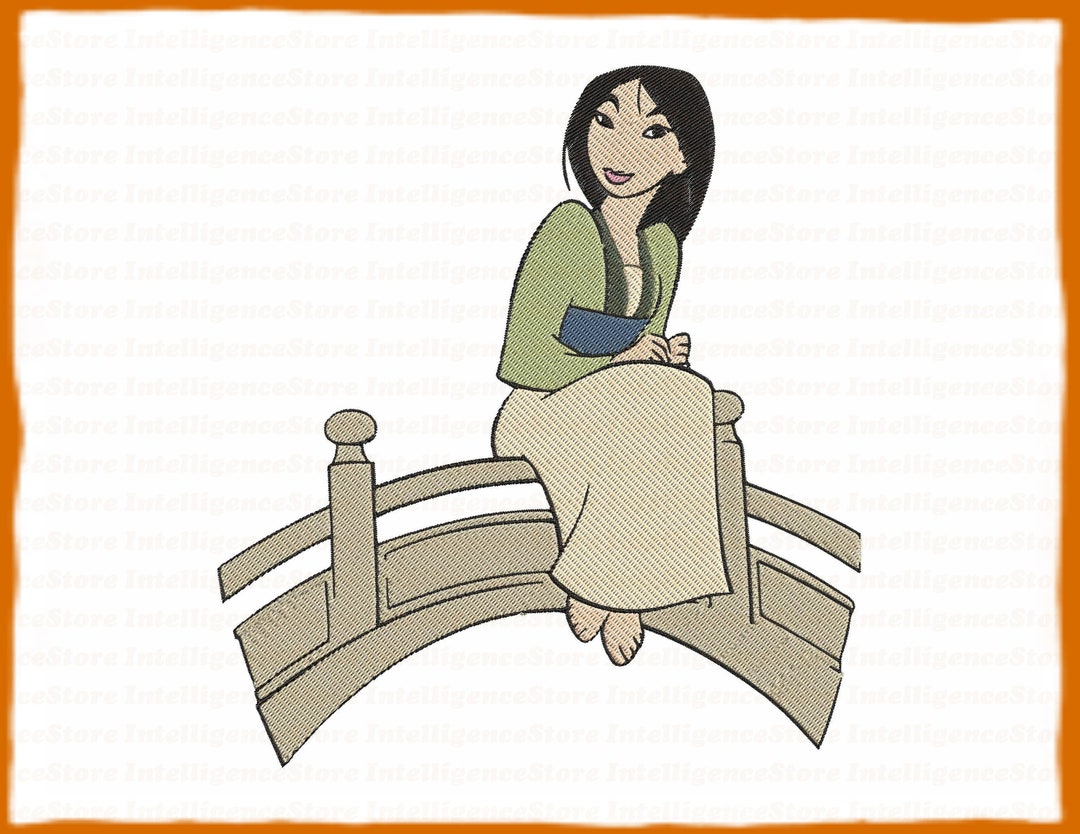 Bridge Fa Mulan Filled Embroidery Design - Instant Download - Etsy