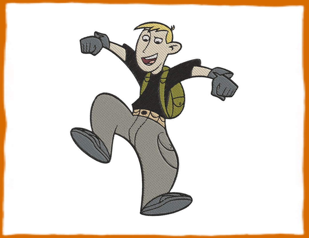 Ron Stoppable Kim Possible Fill Embroidery Design 3 - Instant Download ...