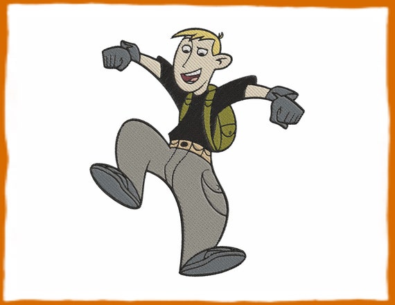 Ron Stoppable Kim Possible Fill Embroidery Design 3 Instant - Etsy