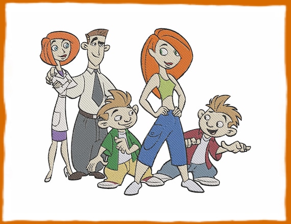 Kim Possible and Friends Fill Embroidery Design Instant - Etsy