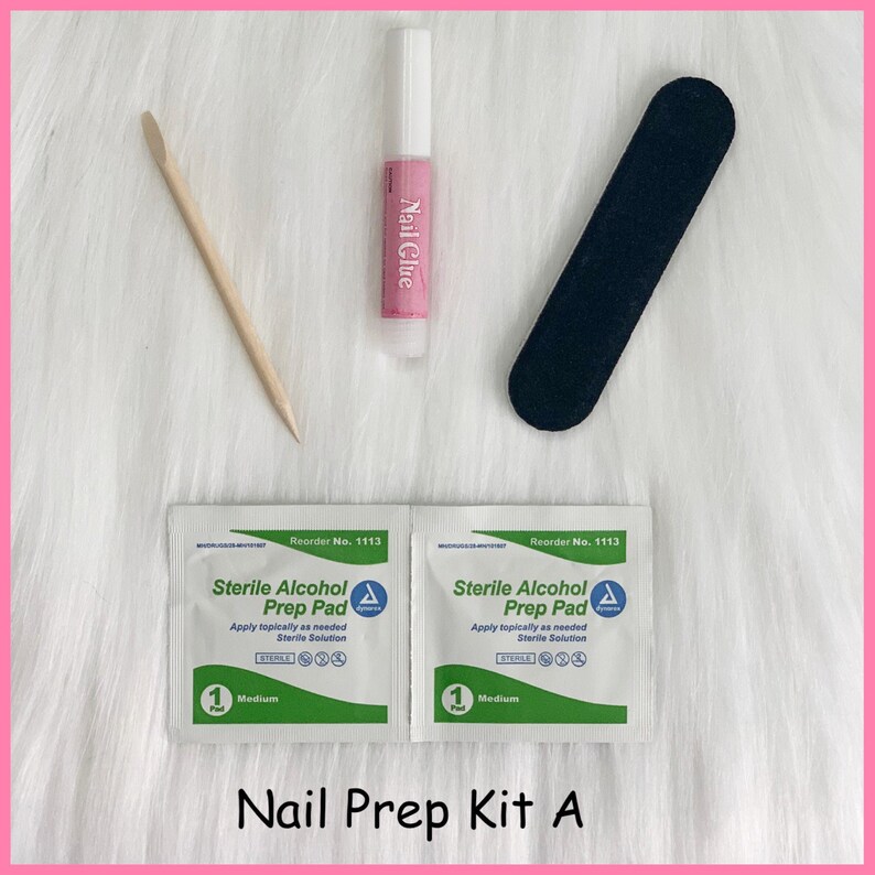Nail Prep Kit for Custom Press on Nails Square Ballet | Etsy