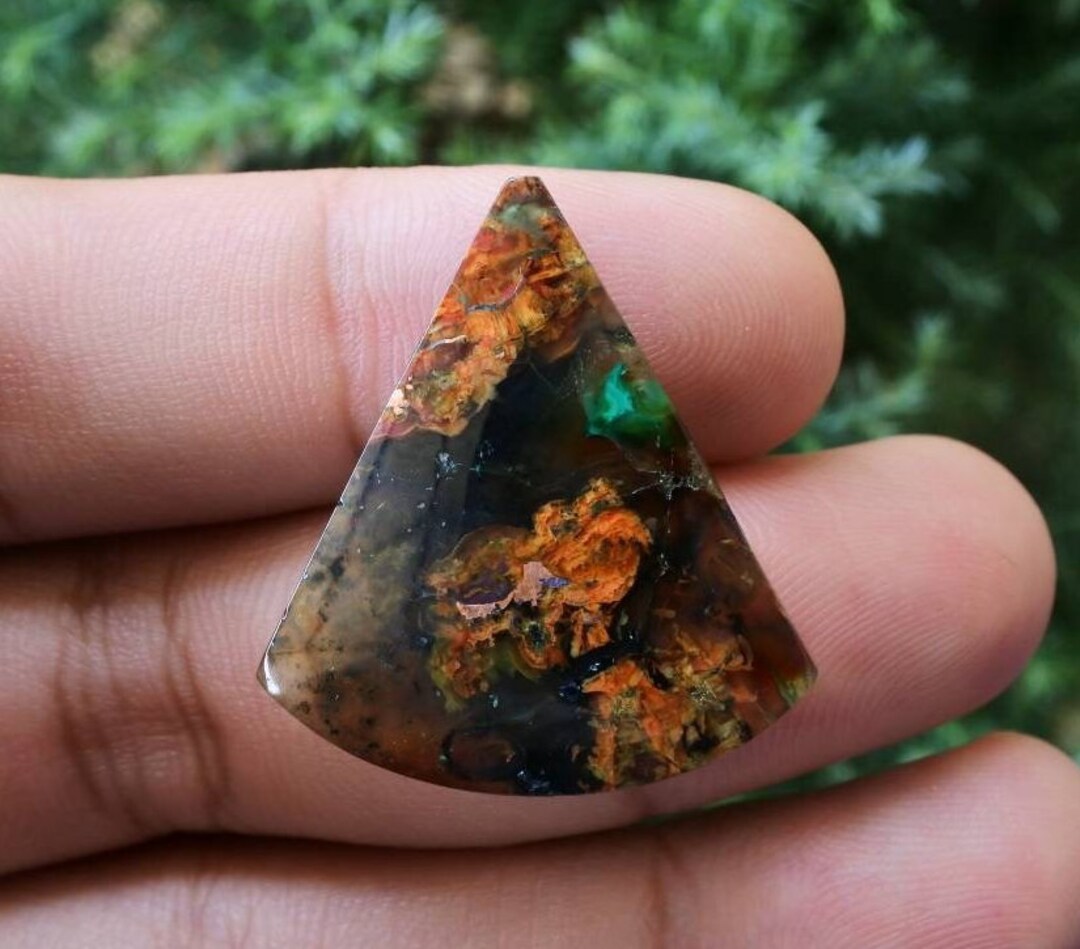 Multicolor Chrysocolla With Native Chopper in Chalcedony - Etsy