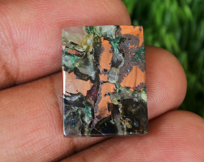 Multicolor Chrysocolla With Native Copper in Chalcedony - Etsy