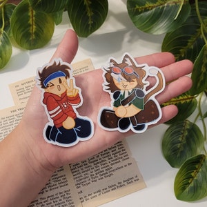 QSMP Stickers - Quackity, Roier, Cellbit, Philza, Jaiden, Baghera ...