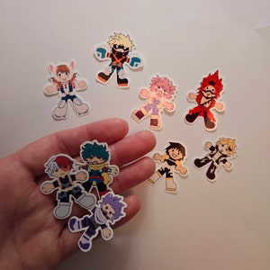Mha Mini Stickers! - Deku, Bakugou, Todoroki, Kaminari, Ochaco ...