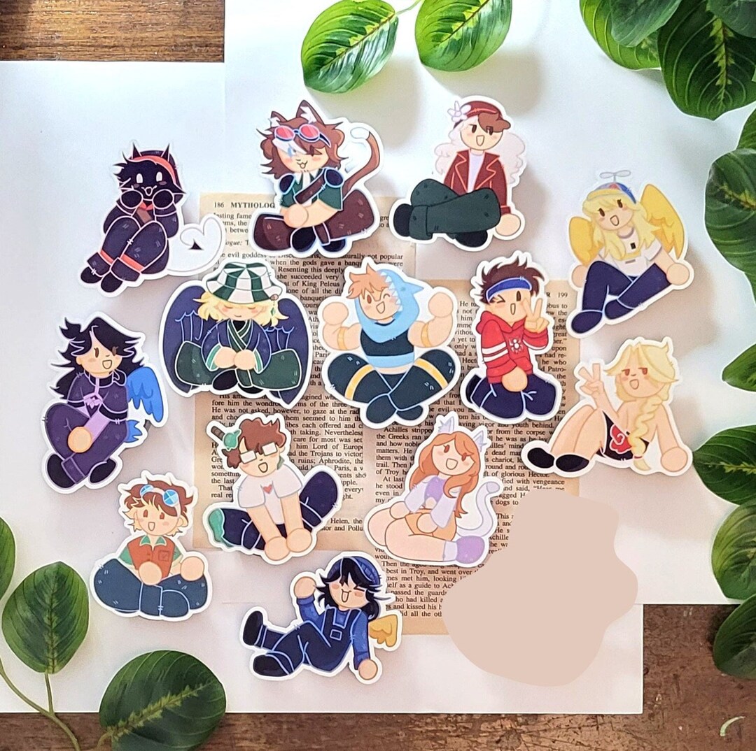 QSMP Stickers - Quackity, Roier, Cellbit, Philza, Jaiden, Baghera ...