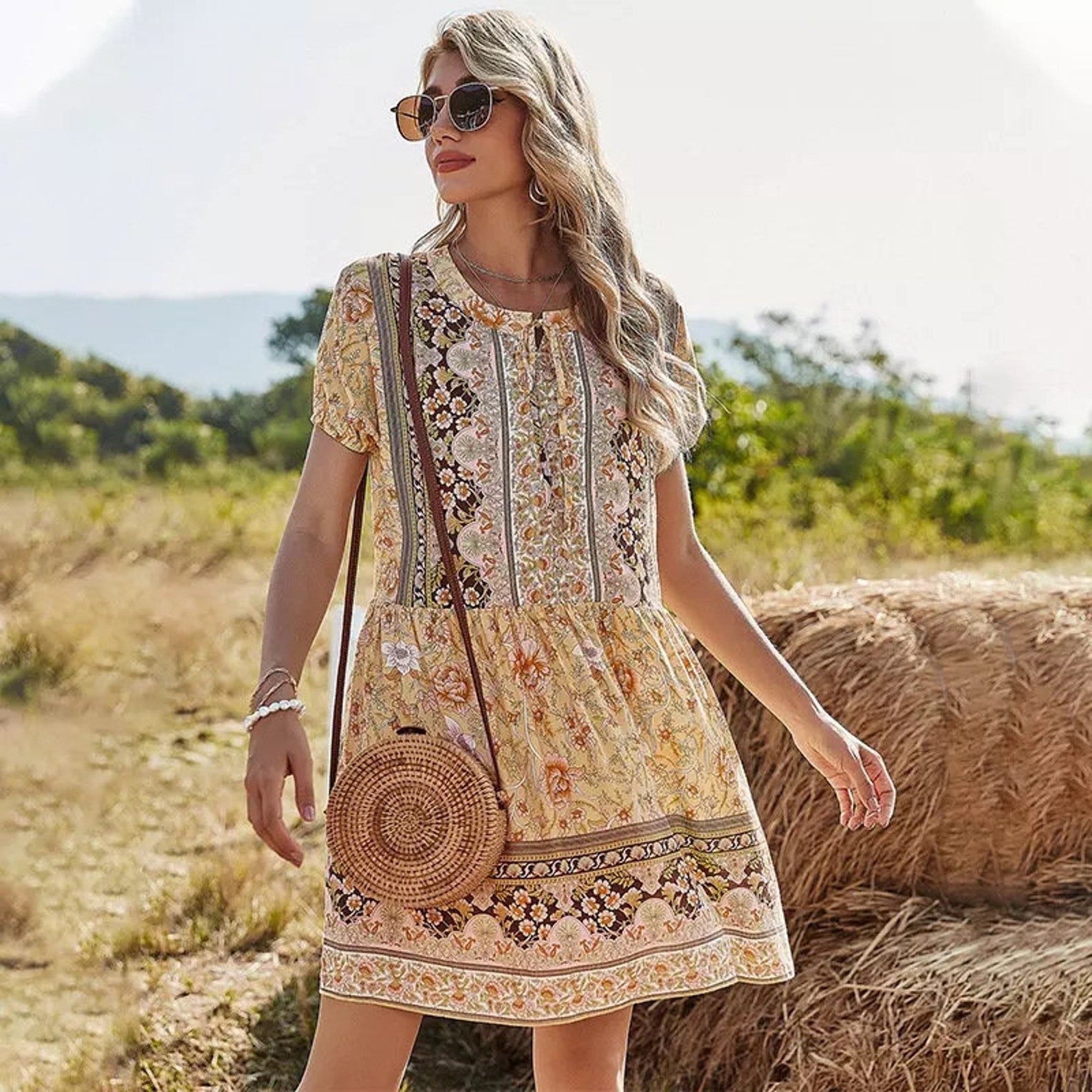 Vintage dress Summer Dress Summer Dresses For Women Summer | Etsy