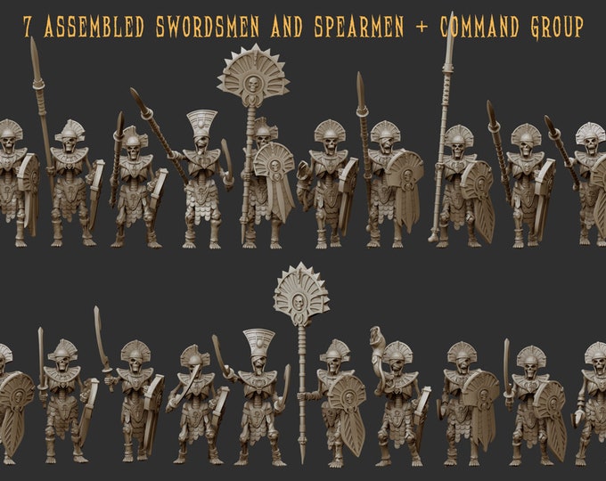 Armored Skeleton Infantry X 10 for 28mm and 32mm Scale Games - Etsy