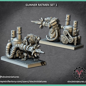 Ratmen Ratling Gunner 3d Model 28mm Rat Proxy - Etsy