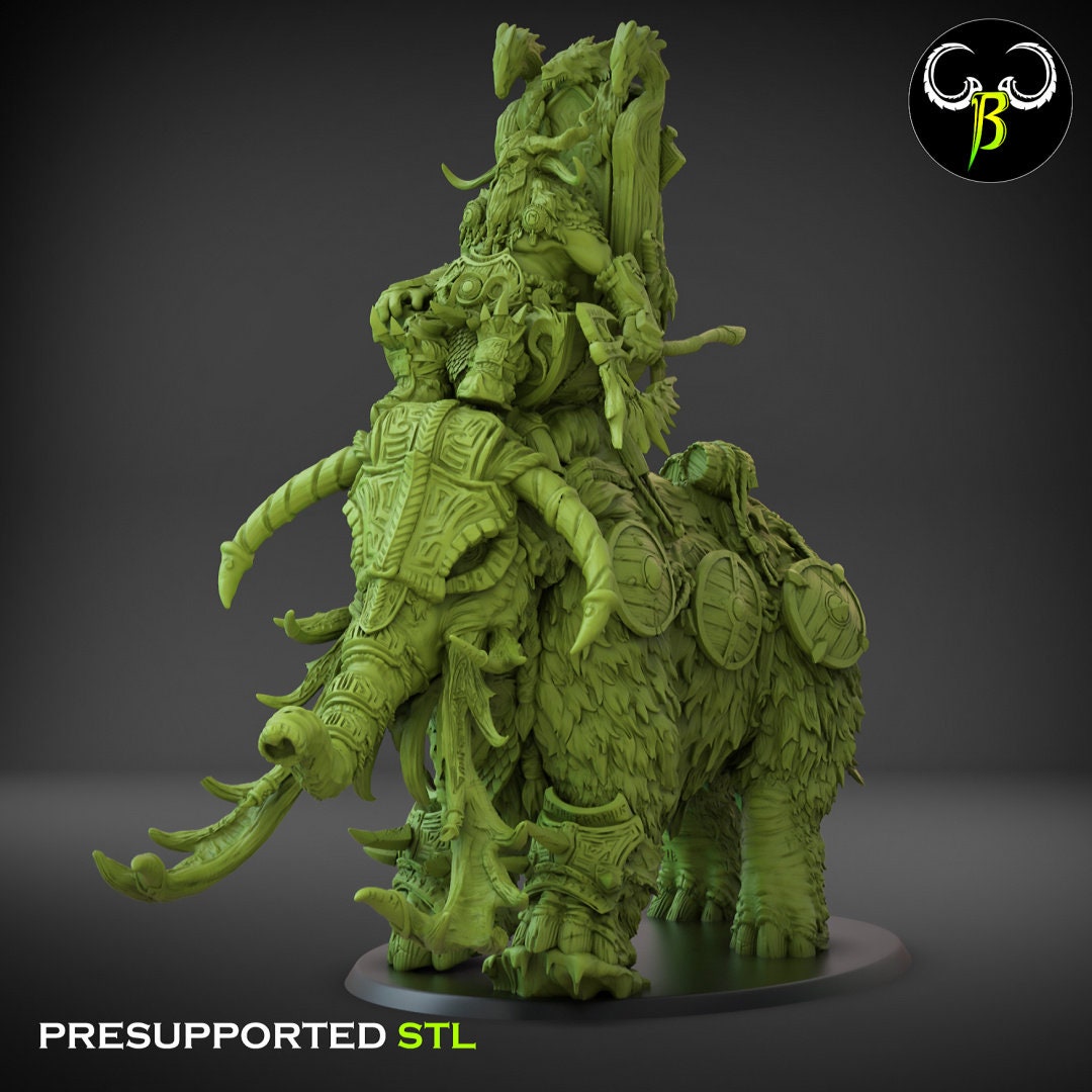 Borean Warmoth 3d Printed Proxy for 32mm Scale Tabletop Games - Etsy