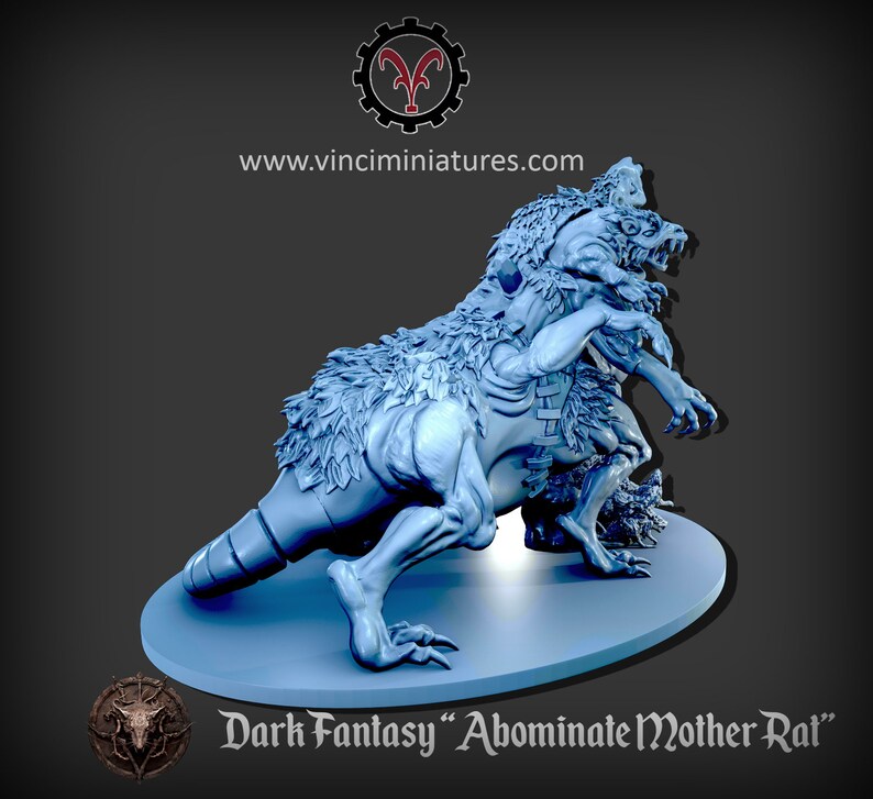 Abominate Mother Rat for 28mm Scale Games - Vinciminiatures - Etsy