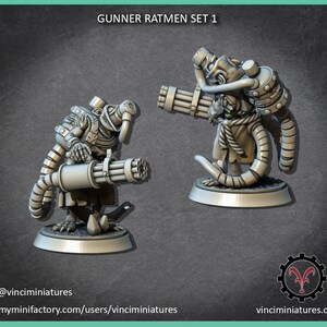 Ratmen Ratling Gunner 3d Model 28mm Rat Proxy - Etsy