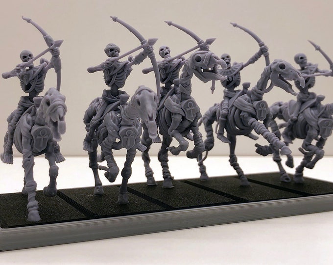 Tomb Skeleton Cavalry Unit for 28mm and 32mm Scale Games - Etsy