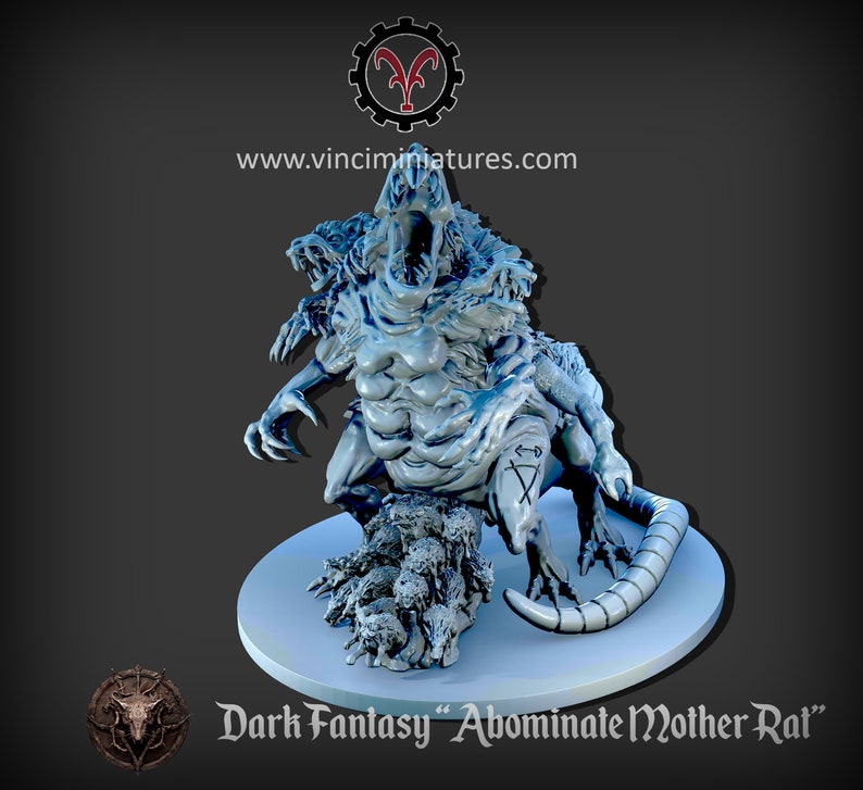 Abominate Mother Rat for 28mm Scale Games - Vinciminiatures - Etsy