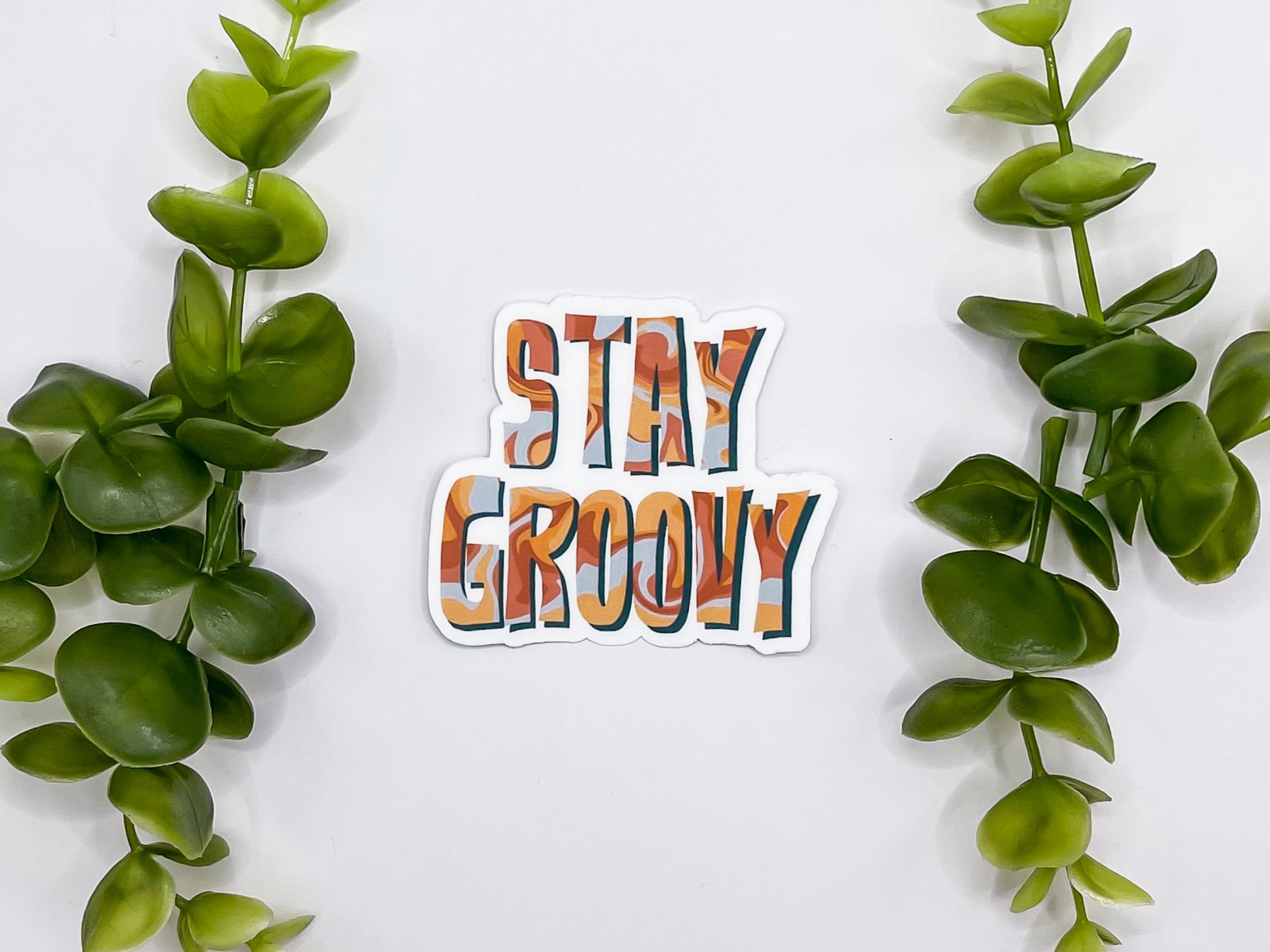 Scrapbooking Stickers Stay Groovy Sticker Groovy Water Bottle Sticker ...