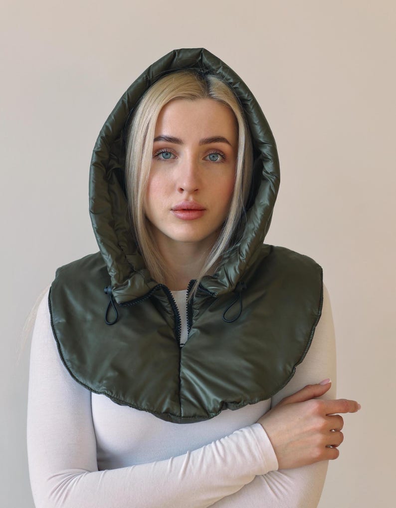 Waterproof Hooded Scarf, Balaclava, Rain Hood, Black Hood Cowl ...