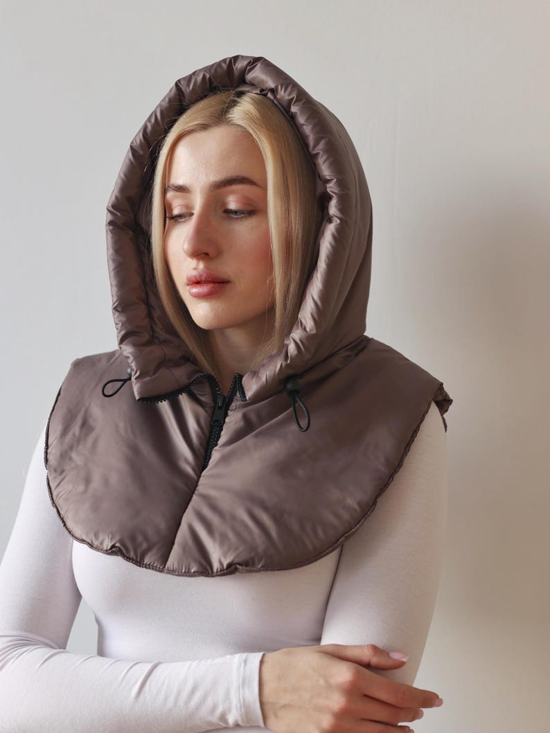 Waterproof Hooded Scarf, Balaclava, Rain Hood, Black Hood Cowl ...