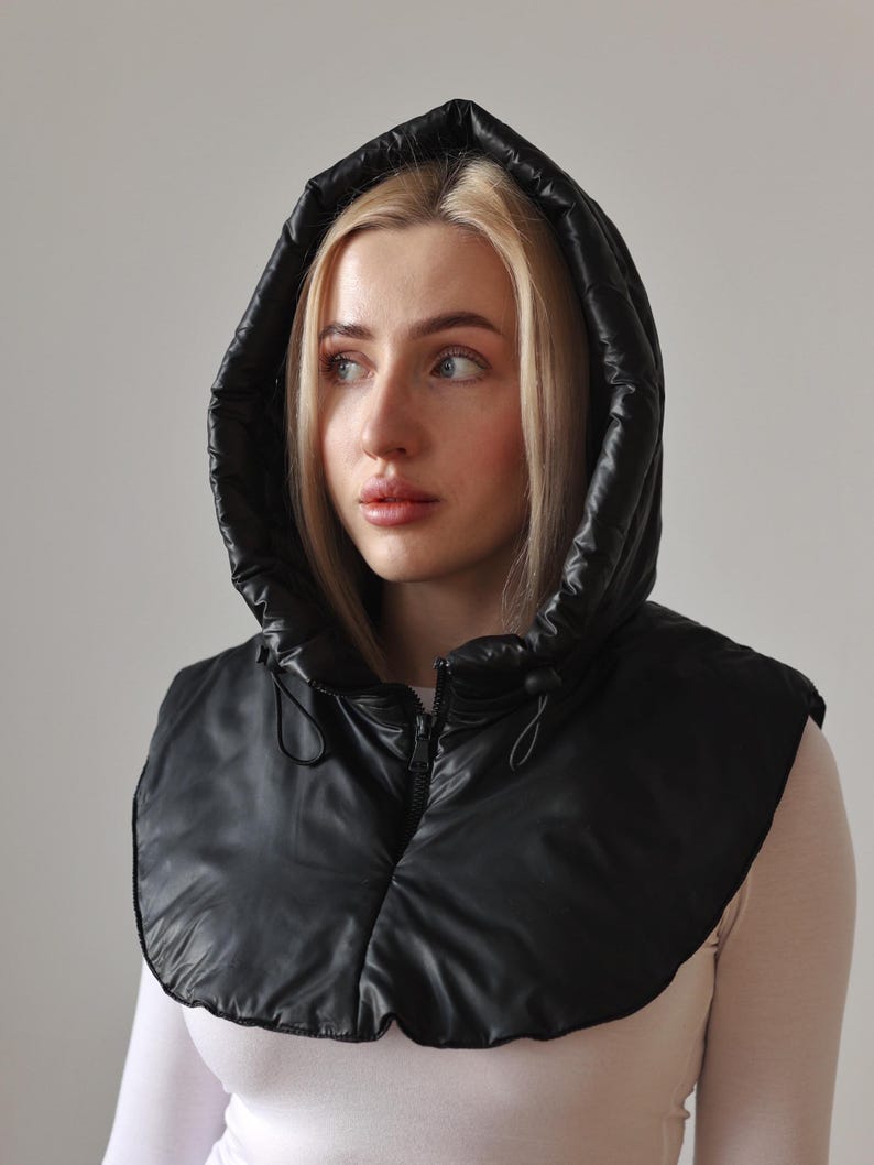 Waterproof Hooded Scarf, Balaclava, Rain Hood, Black Hood Cowl ...