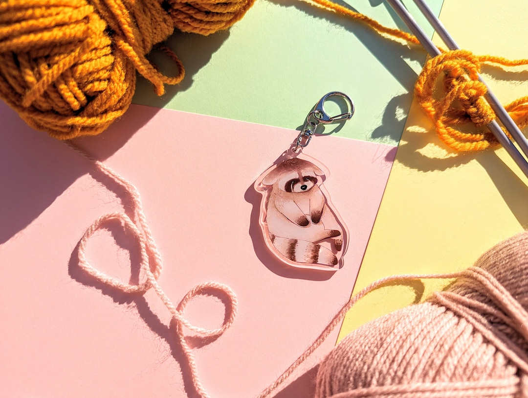 Crying Raccoon Keychains! | Acrylic Charm | Decorative Keychain| Cute ...