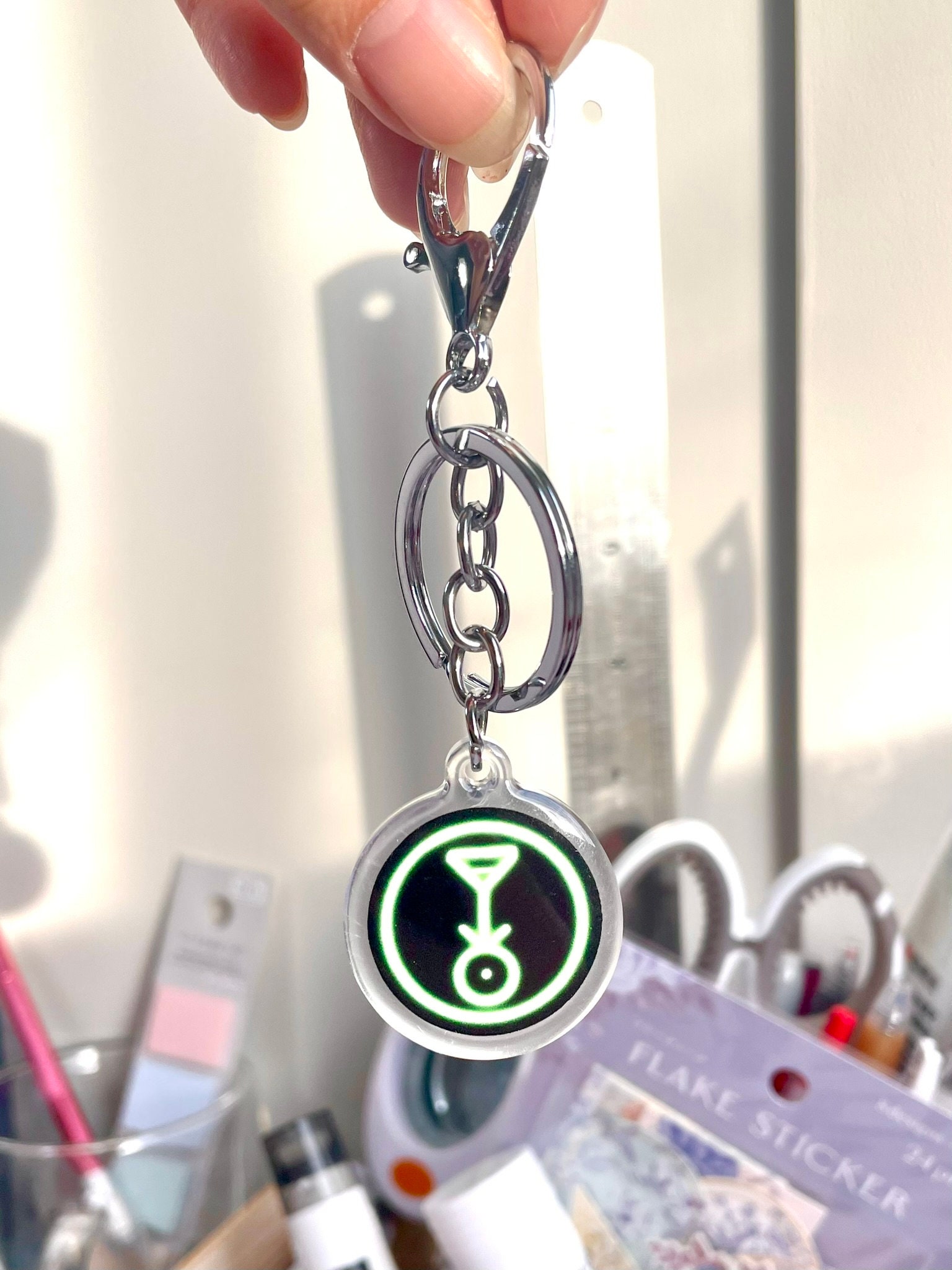Magic Glyphs Keychains! From the Owl House | Decorative Acrylic Charm ...